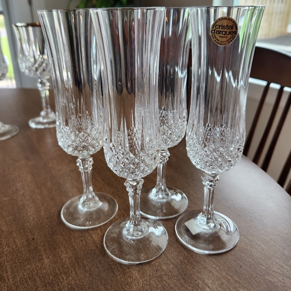 Longchamp | Dining | Cristal Darques Longchamp Crystal Wine Glasses ...